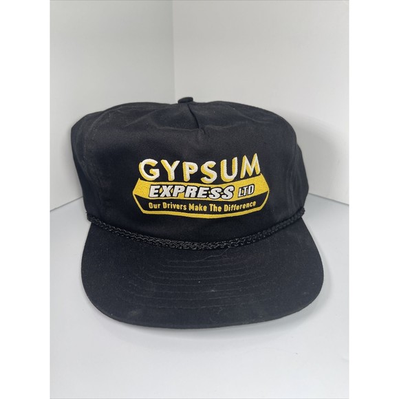 Accessories | Vintage Gypsum Express Ltd Hat Cap Garage Driver Black ...